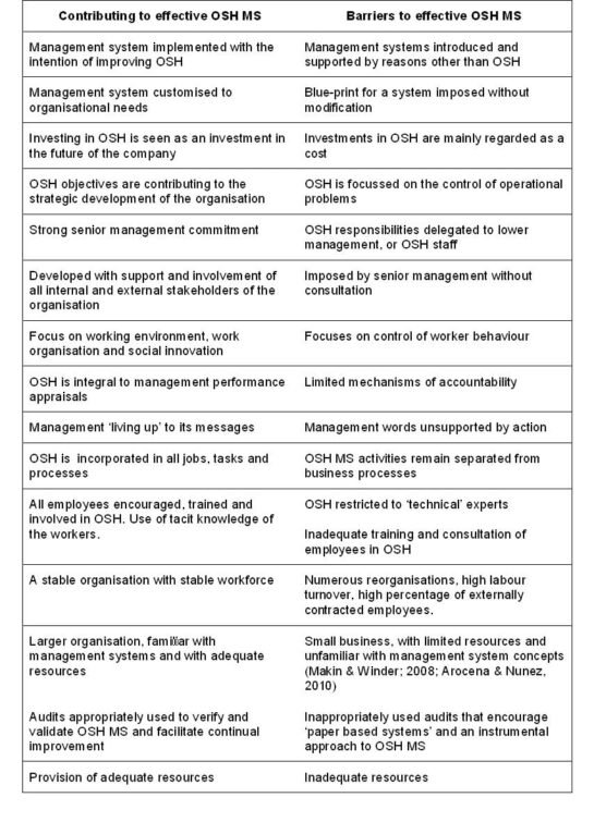 Occupational safety and health management systems - HSSE WORLD