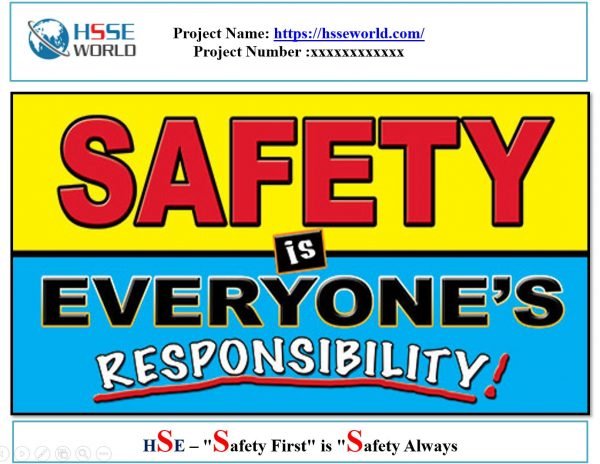 Safety banners and Posters at construction site