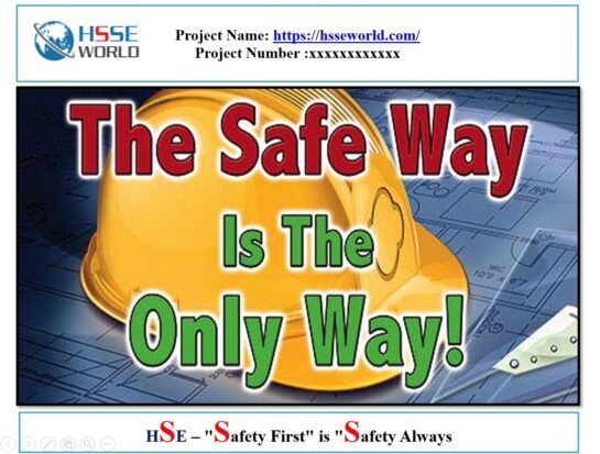 Safety banners and Posters at construction site