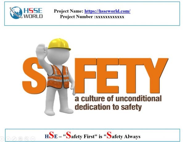 Safety banners and Posters at construction site