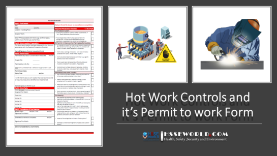 Hot Work Controls and its Permit to work Form