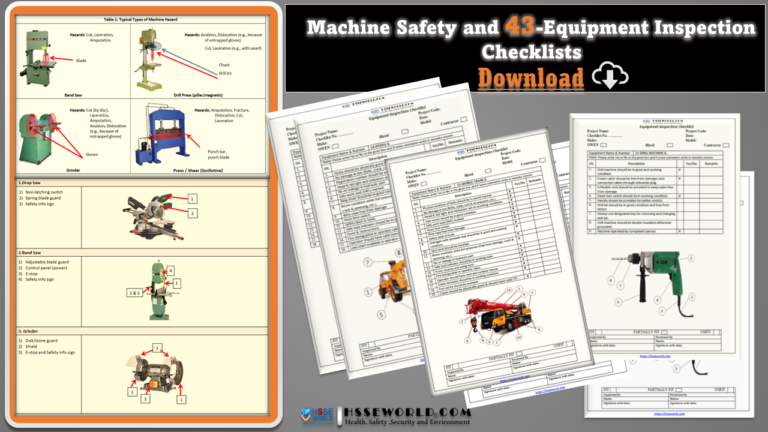 Machine Safety and 43-Equipment Inspection Checklists