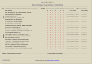 Workshop Safety Guideline and free Posters HSSE WORLD