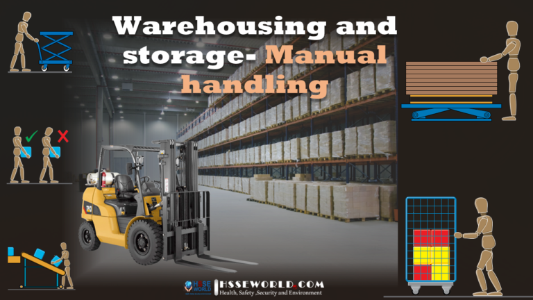 Warehousing and storage Manual handling HSSE WORLD