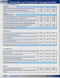Flammable and Combustible Storage Checklist: Free Download HSSE WORLD